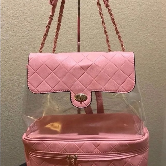 Trendy boutique | Bags | Clear Backpack Pink | Poshmark